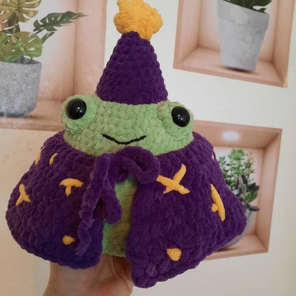 Wizard Frog Crochet Pattern Bundle / Chunky Crochet Wizard Mage / US ...