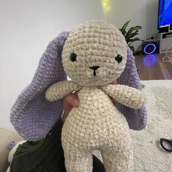 Crochet Pattern Bunny, Amigurumi Easter Plush Bunny Tutorial, Crochet ...