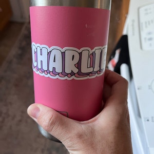 Waterproof Name Decal Personalized Vinyl Sticker NAME STICKER ...