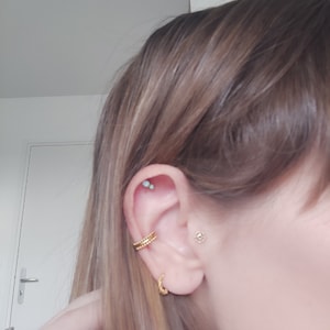 Double Stacked Tiny Pyramid 316L Stainless Steel Conch Clicker - Etsy