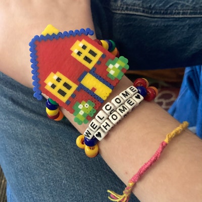 Handmade Welcome Home Wally Darling Puppet Show House Kandi Beaded ...