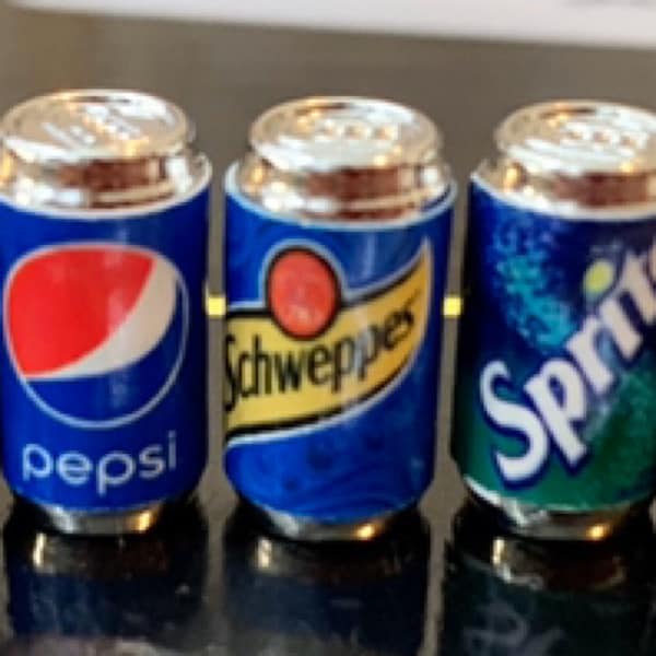 Miniature Cans,miniature Soda Cans,dolls and Miniature,miniature ...