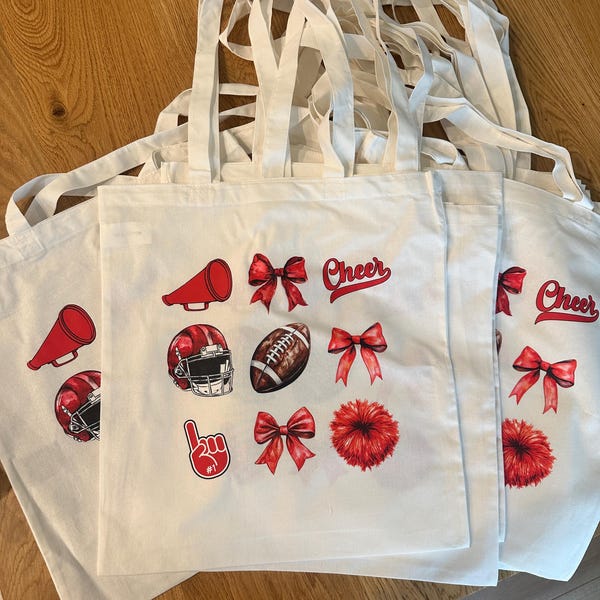 Football Bow Dtf Transfer, Football Bow Girly Ready to Press Dtf ...