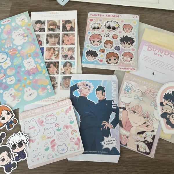 NEW Jujutsu Kaisen Stickersheets Kawaii, Cute, Anime, Deco - Etsy