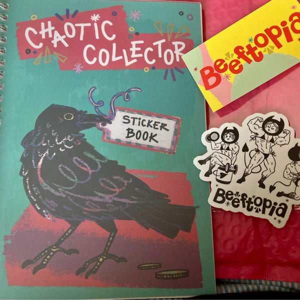 Chaotic Collector Sticker Book | Reusable 50 Page A5 Junk Journal ...