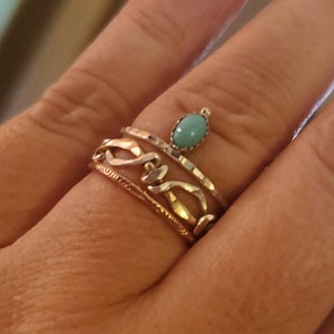 Enhanced Gold Surf & Sand Ring by Ron Vick Jewelry | Etsy