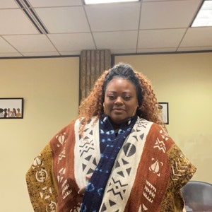 African Shrug Safari Poncho Ethnic Poncho African Poncho - Etsy