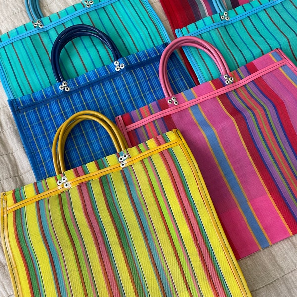 Mercado Bag Mexican Shopping Market Bag Fiesta Goodie Bags Mesh Purse ...
