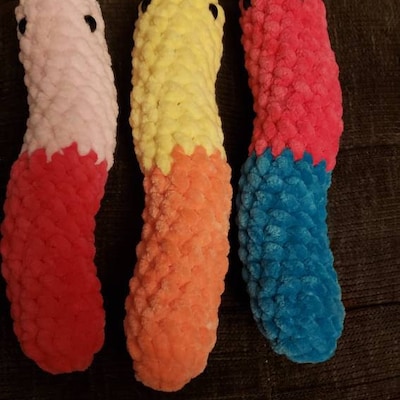 Crochet Gummy Worm Pattern - Etsy
