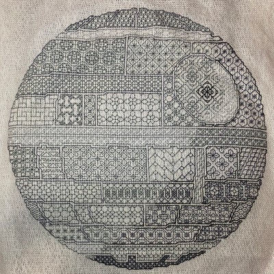 Death Star Blackwork Pattern digital Download - Etsy