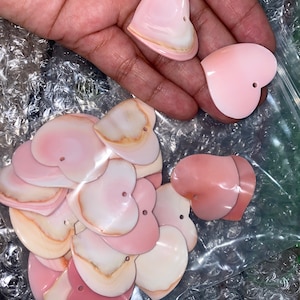 12 Mm Pink Conch Shell Beadsqueen Conch Shell Round | Etsy