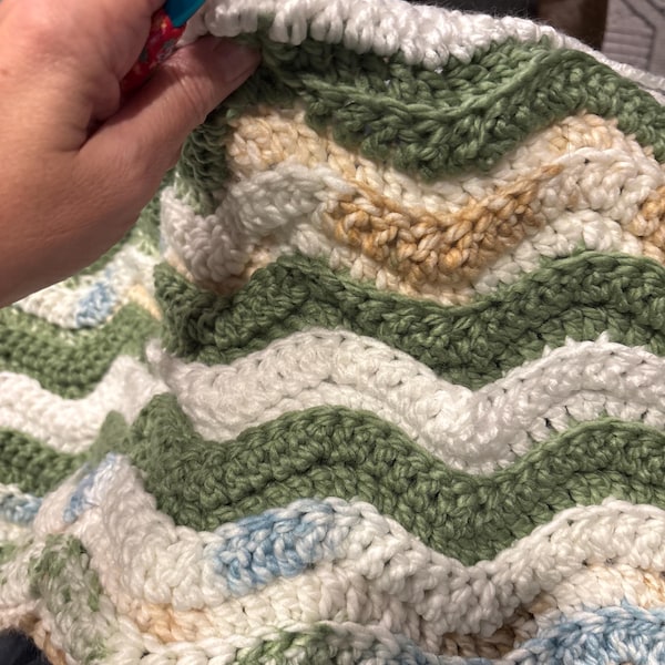 CROCHET PATTERN & Photo Tutorial / Chunky Modern Crochet Blanket / the ...