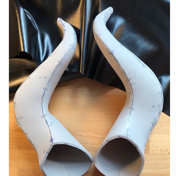 Maleficent Horns , EVA Foam Horn Template , Make Your Own, Digital PDF Pattern - Make Your Own ...
