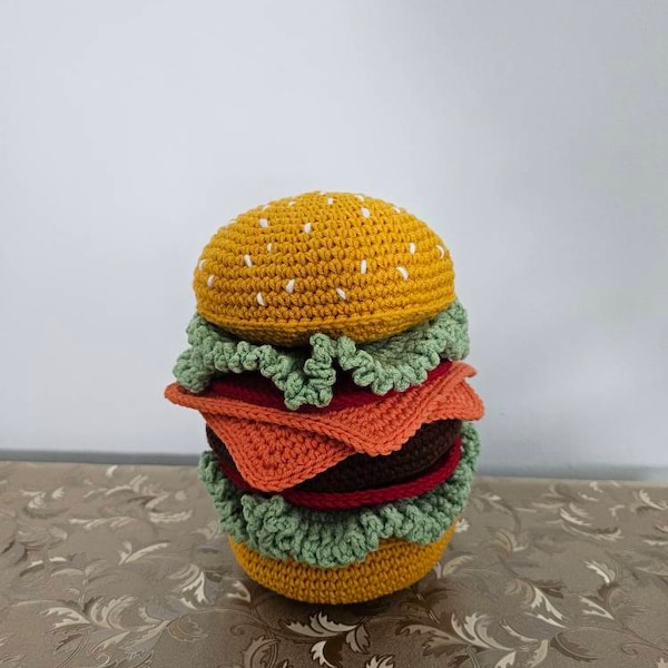 Triangle Sandwich Play Set Amigurumi Crochet Play Food Pattern PDF in ...