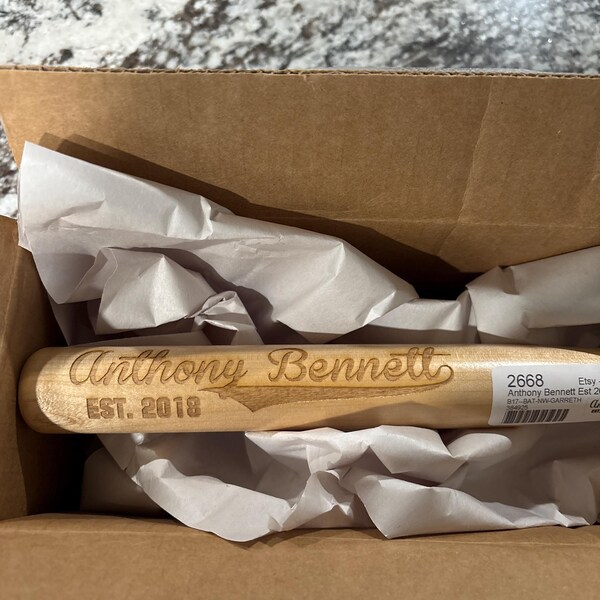 Mini Baseball Bat Laser Engraved Custom Bat Personalized Engraving ...