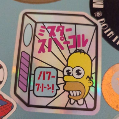 The Simpsons Mr Sparkle Sticker Rainbow Foil Hologram - Etsy
