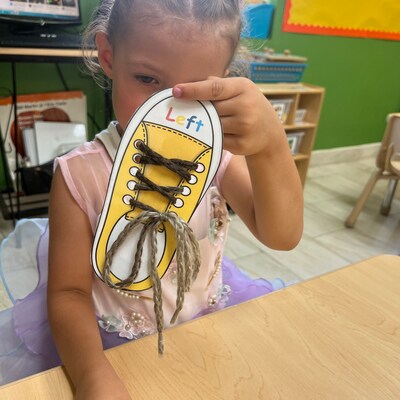 Shoe Lacing Practice for Kids Printable Shoe Tying Activity Kid's Fine ...