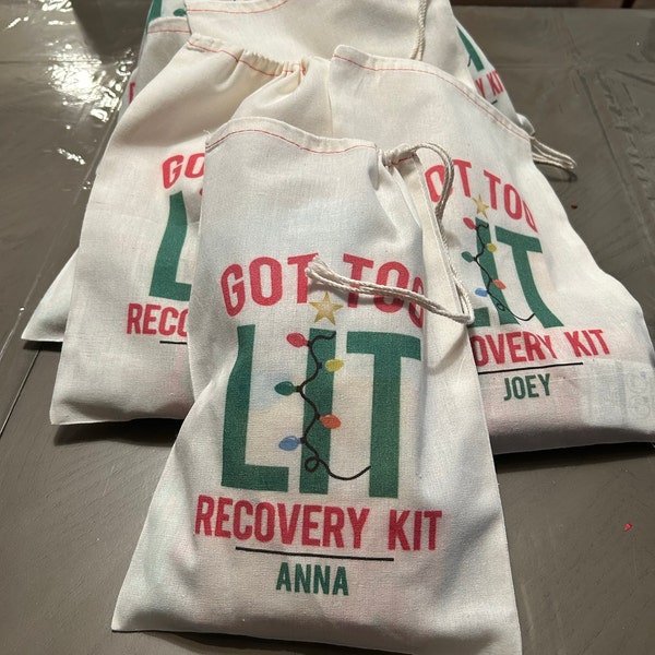 Holiday Party Favors, Got Too Lit Kit, Custom Christmas Party ...
