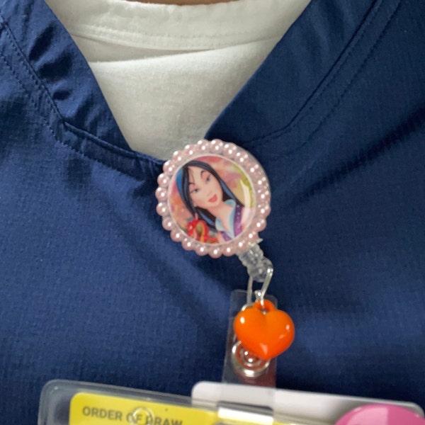 Disney Princess Inspired Badge ID Holder - Etsy