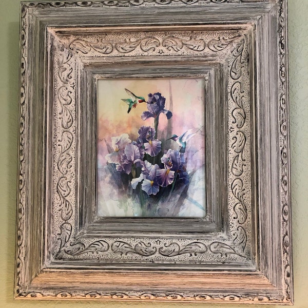 Victorian Shabby Chic Style Frame, White Wash, Canvas Frame, Photo ...