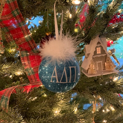 Alpha Delta Pi Glittered Sorority Ornament Adp Ornament Adp Sisters ...