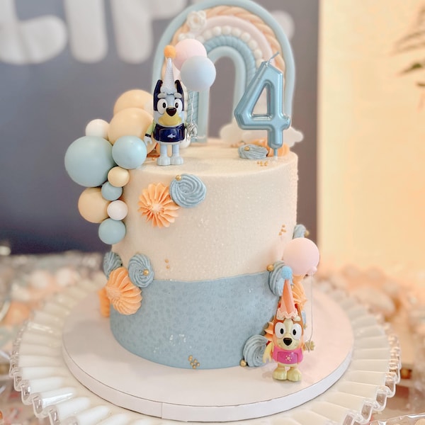 Pink or Beige Rainbow Fondant Cake Topper - Etsy