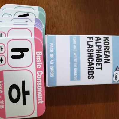 Animal Korean Alphabet Poster, Hangul Educational Poster, Playroom ...