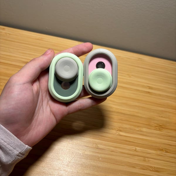 JUMBO 3D Printed Customizable Magnetic Haptic Slider Fidget Toy - Desk ...