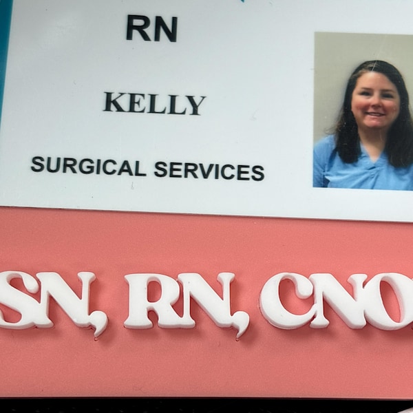 RN Badge Buddy Custom Gift for Healthcare Worker Personalized Gift for ...