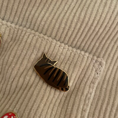 Brown Tabby Cat Pin Cute Tabby Pin Cat Brooch Tabby Cat - Etsy UK