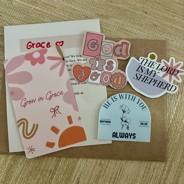 Christian Mini Sticker Pack, Bible Journaling Stickers, Cute Mini Faith ...