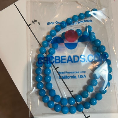 AA Natural Peru Turquoise Gemstone Bead. 8mm 10mm Round Bead. Natural ...