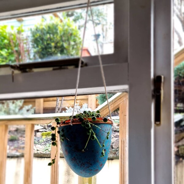 Solid Copper Plant Pot With Stand - Etsy