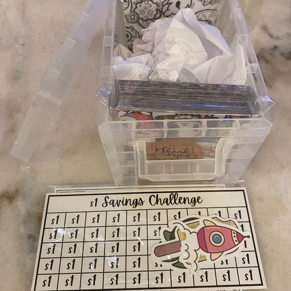 1-20 100 Envelope Savings Challenge | Mini Box Savings Challenge ...