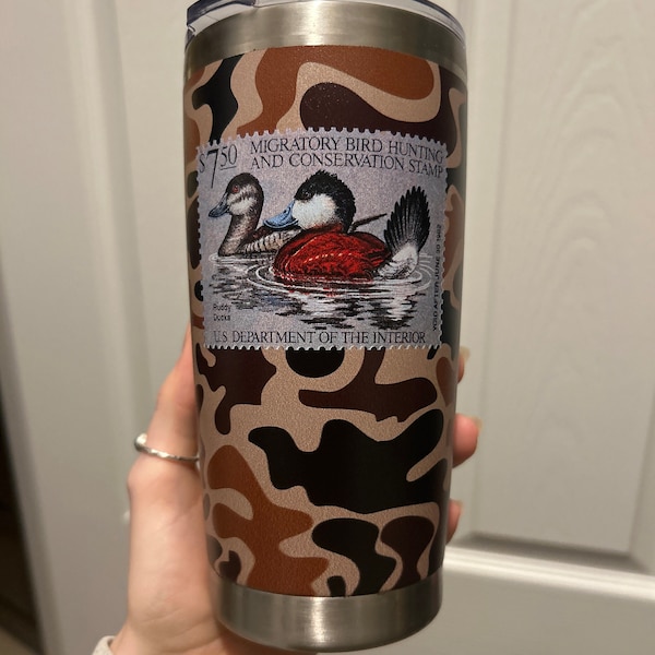 Yeti 30 Oz Tumbler Duck Stamp Old Camo 2013 WOOD DUCK - Etsy