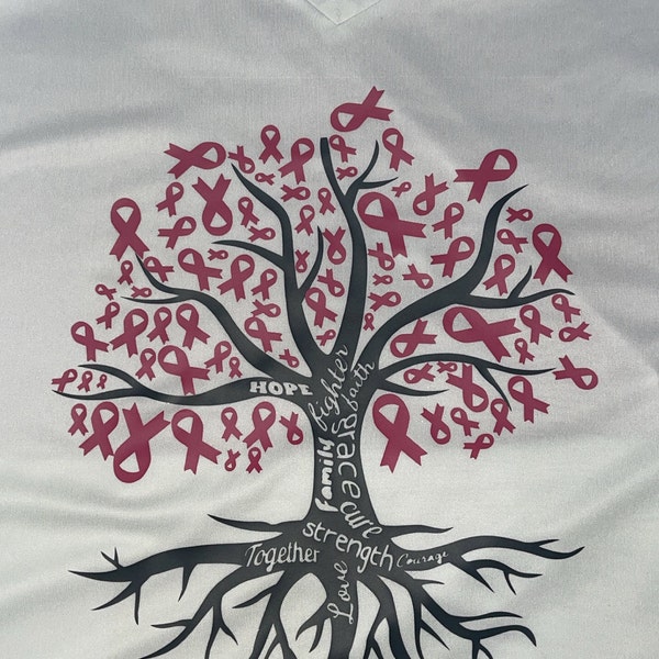 Breast Cancer Tree Svg, Cancer Awareness Svg, Pink Ribbon Svg, Tree of ...