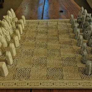 Celtic Chess Set aka. Fidchell - Etsy