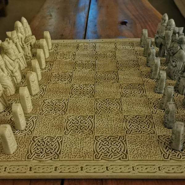 Celtic Chess Set aka. Fidchell - Etsy