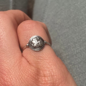 Parthenon Silver Ring Coin Ring Antique Ring Greek Ring - Etsy