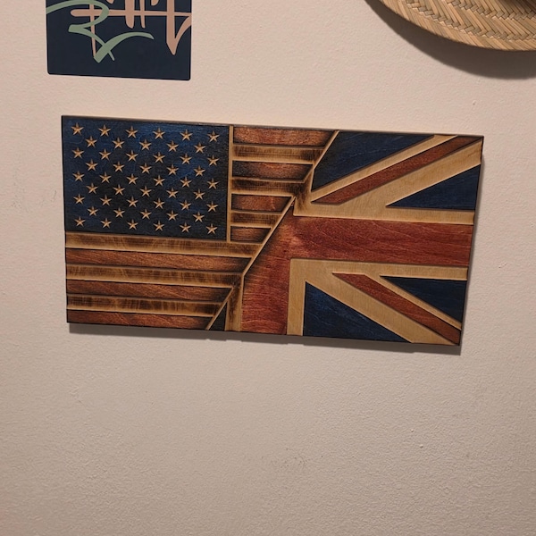 USSOCOM - Special Operations Command - SOCOM USA Wooden American Flag ...