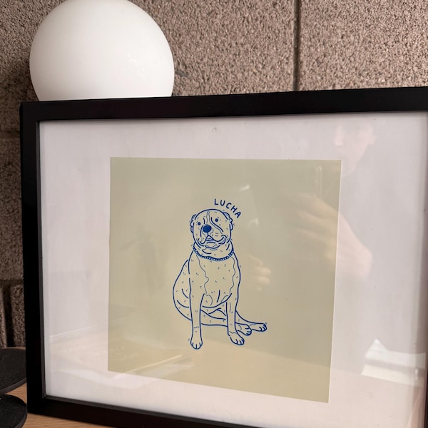 Custom Dog Portrait, Badly Drawn Dog, Pet Portrait, Pet Commission ...