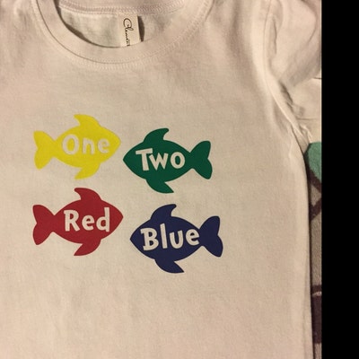 Dr. Seuss One Fish Two Fish SVG DXF JPG Instant Download silhouette ...