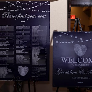 Custom Guest Seating Chart,seating Assignment,wedding Reception,made to ...