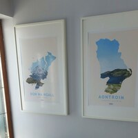 Gaeilge Cork City Map Druck 6, Cork Map Poster, Cork Map Print, Cork ...