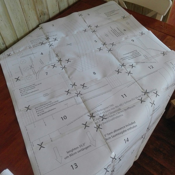 Redingote or Georgian Dress About 1780 Incl. Split-bum, Pockets and ...