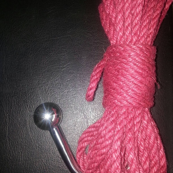 Jute Bondage Rope - Ruby Red - Etsy