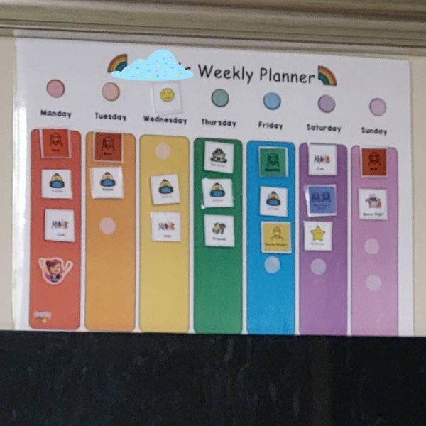 Childrens Weekly Planner Printable, Kids Planner Digital Download ...