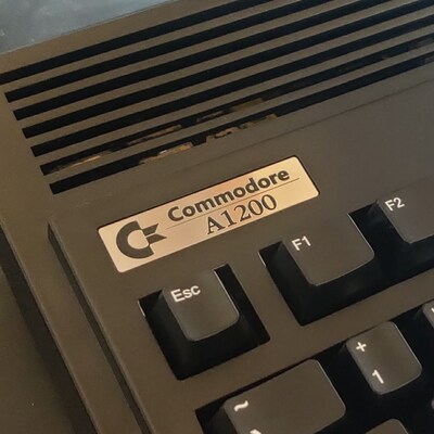 Commodore Amiga 1200 Logo / Sticker / Badge Brushed Aluminum - Etsy