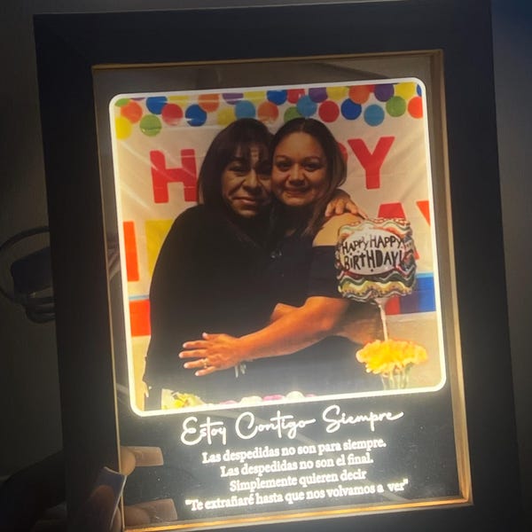 Acrylic Picture Frame With Light, Personalized Stand, Christmas Gifts ...