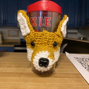 Corgi Crochet Pattern Welsh Corgi Cup Cozy Pattern Corgi - Etsy
